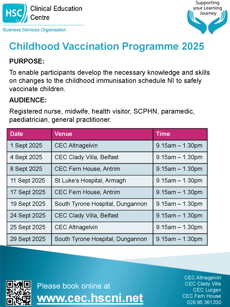 Childhood Vaccination Programme - Changes to the Immunisation Schedule ...